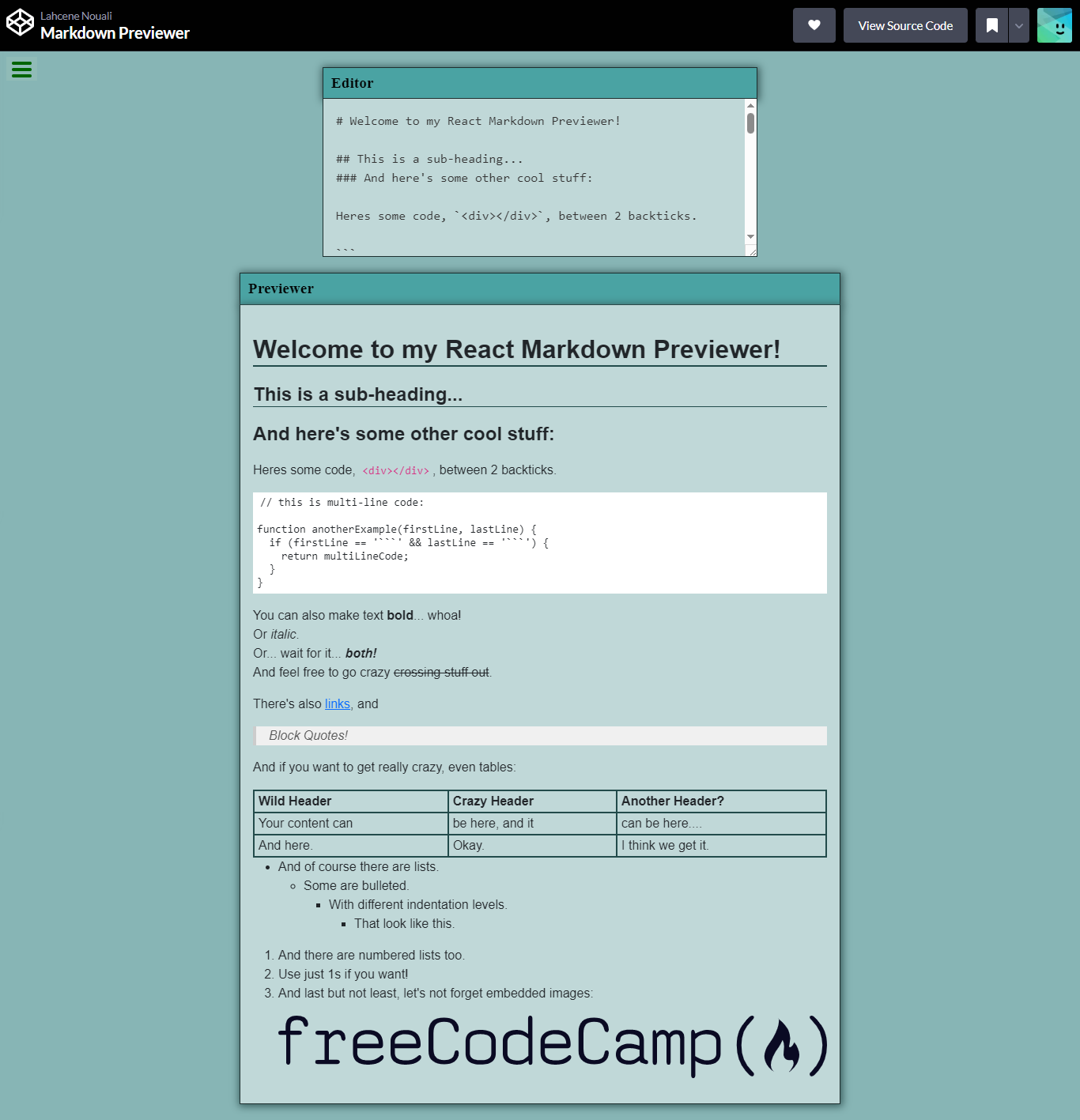 Lahcene Nouali Portfolio
